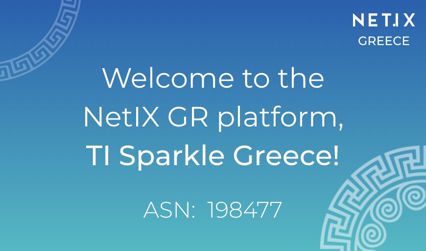 Telecom Italia Sparkle Greece has joined NetIX GR!